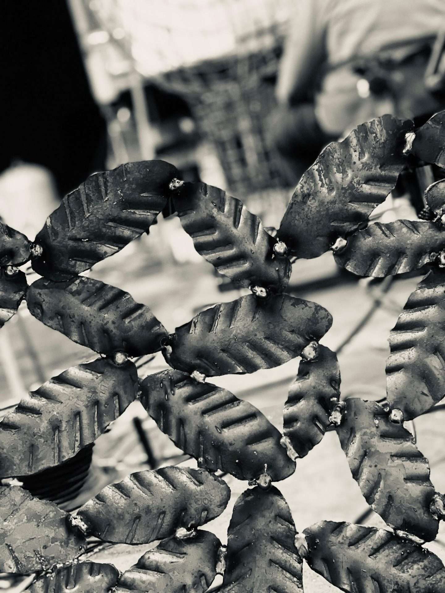 Beech Leaf Sphere Sculpture - Charles Elliott Sculpture